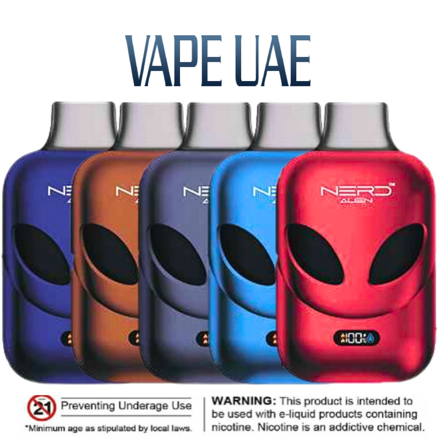 Best NERD Alien 12000 Puffs Disposable Vape in UAE